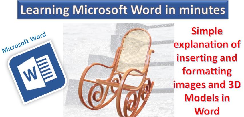 Insert And Format Images And 3d Models In Ms Word Fares Solution
